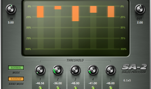 Mc DSP SA-2 Dialog Processor | Audiofader - RecMixMasterSoundDesign