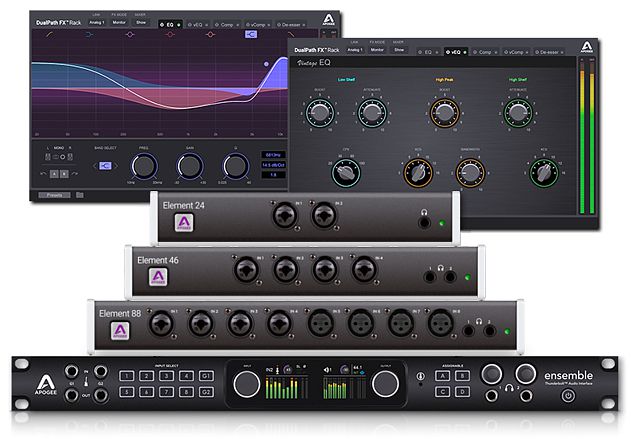 DSP DualPath FX Rack, i plug-in proprietari di Apogee - Audiofader - RecMixMasterSoundDesign