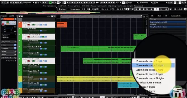 Tutorial Steinberg Cubase: i comandi di zoom | Audiofader - RecMixMasterSoundDesign