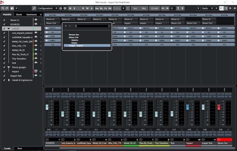 Steinberg Nuendo, cinematic impacts – Tutorial | Audiofader - RecMixMasterSoundDesign