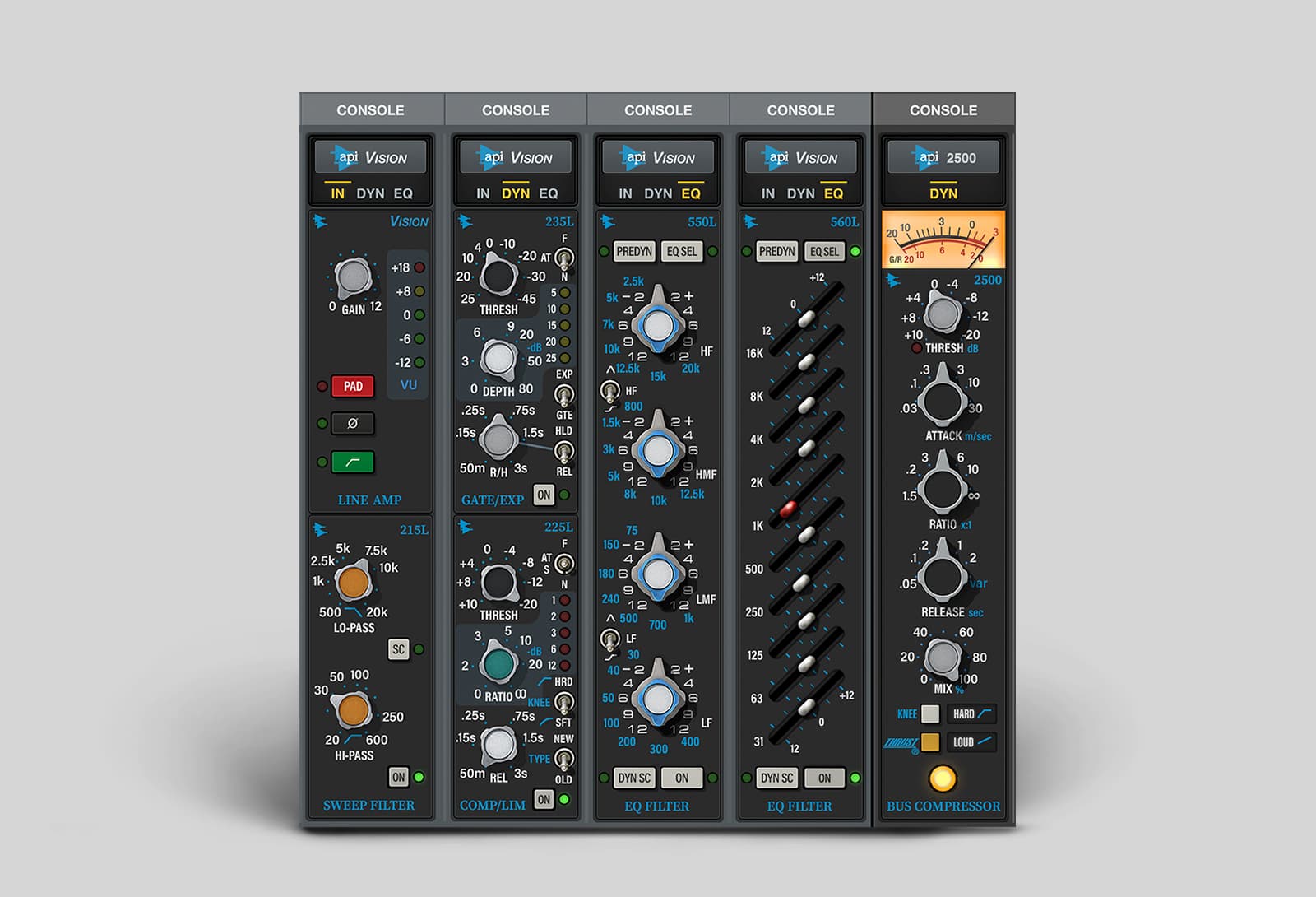 UAD API Vision Channel Strip: colore API e workflow Universal Audio ...