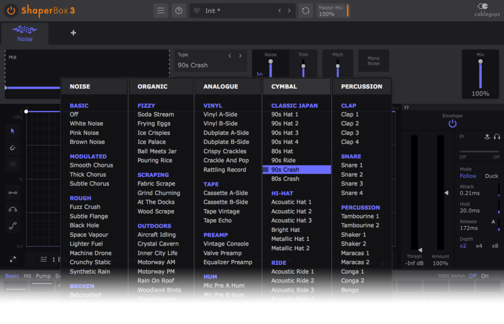 Cableguys rilascia ShaperBox 3.2, con nuovi suoni di batteria per NoiseShaper e altro ancora ...
