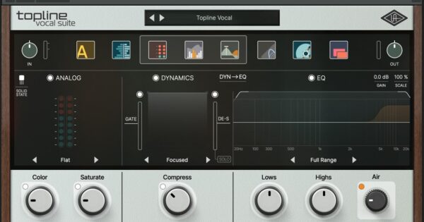 Universal Audio UAD Topline Vocal Suite – il plug-in per la voce ...